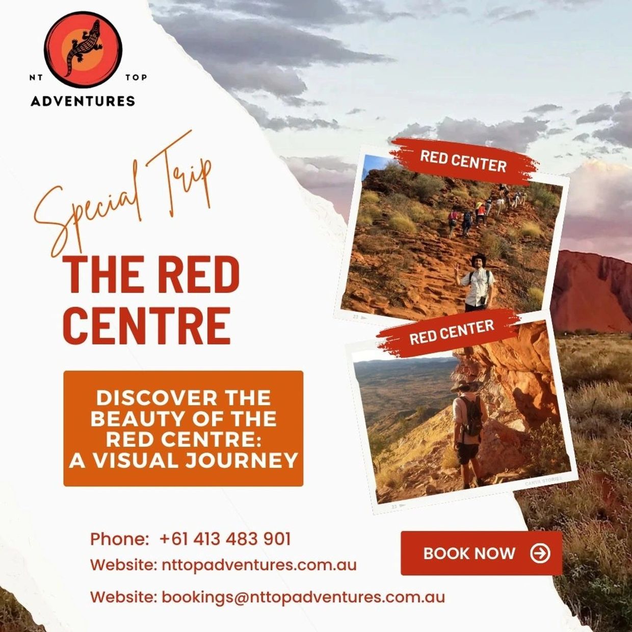 NT TOP ADVENTURES - Alice Springs, Macdonnel Ranges, Private Red Centre Tour
